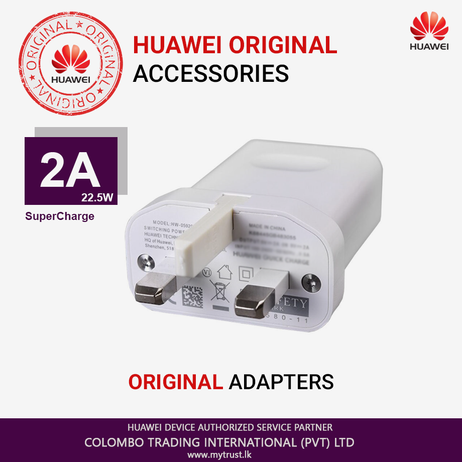 Huawei Adaptor (Charger) 2A 22.5W – MYTRUST.LK