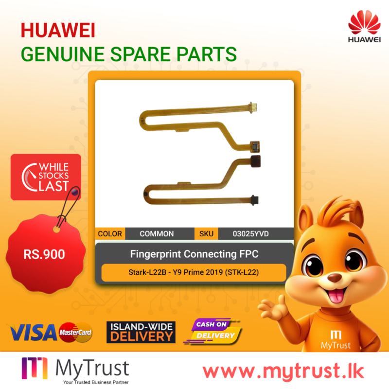 Fingerprint FPC Stark-L22B – Y9 Prime 2019 (STK-L22) – MYTRUST.LK